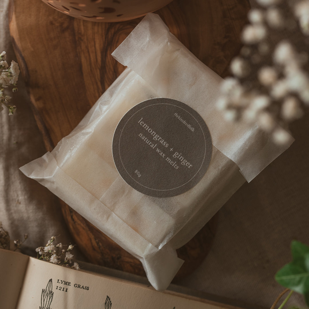 Lemongrass + Ginger Wax Melt – The Kindred Folk